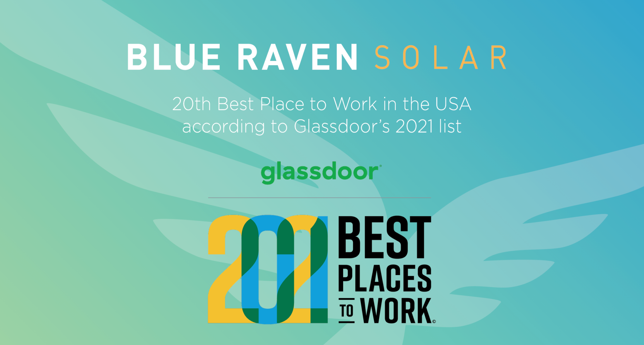 Glassdoor: Blue Raven Solar Is A Best Place to Work in 2021